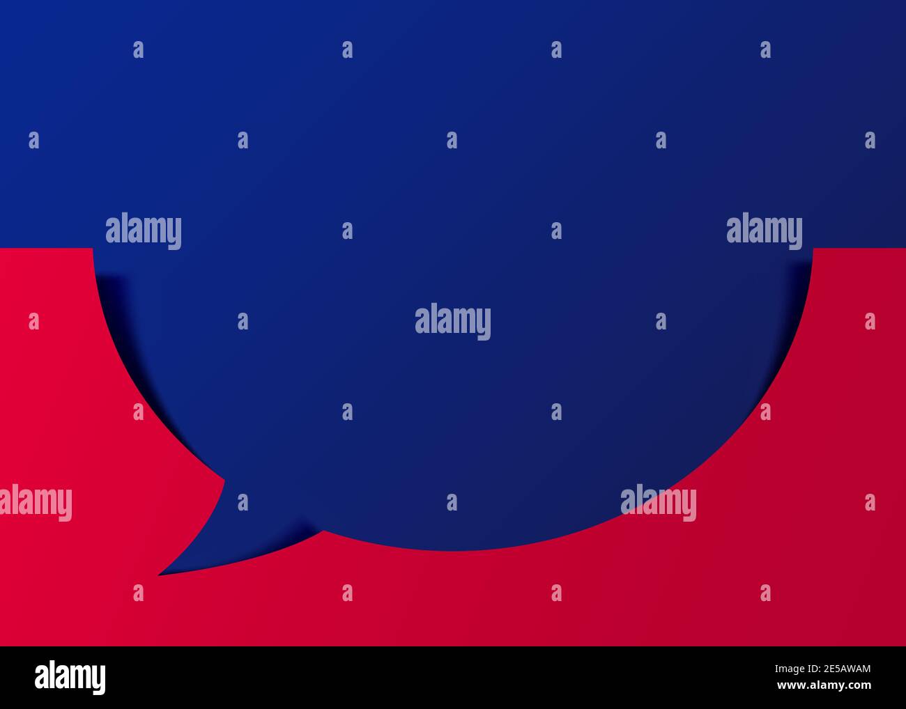 Paper Chat Bubble. Modern background. Clean vector illustration Stock ...