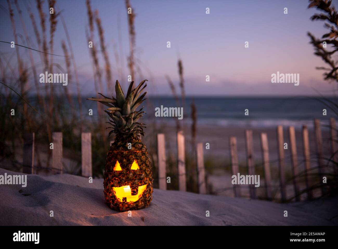 Pineapple on beach hi-res stock photography and images - Alamy