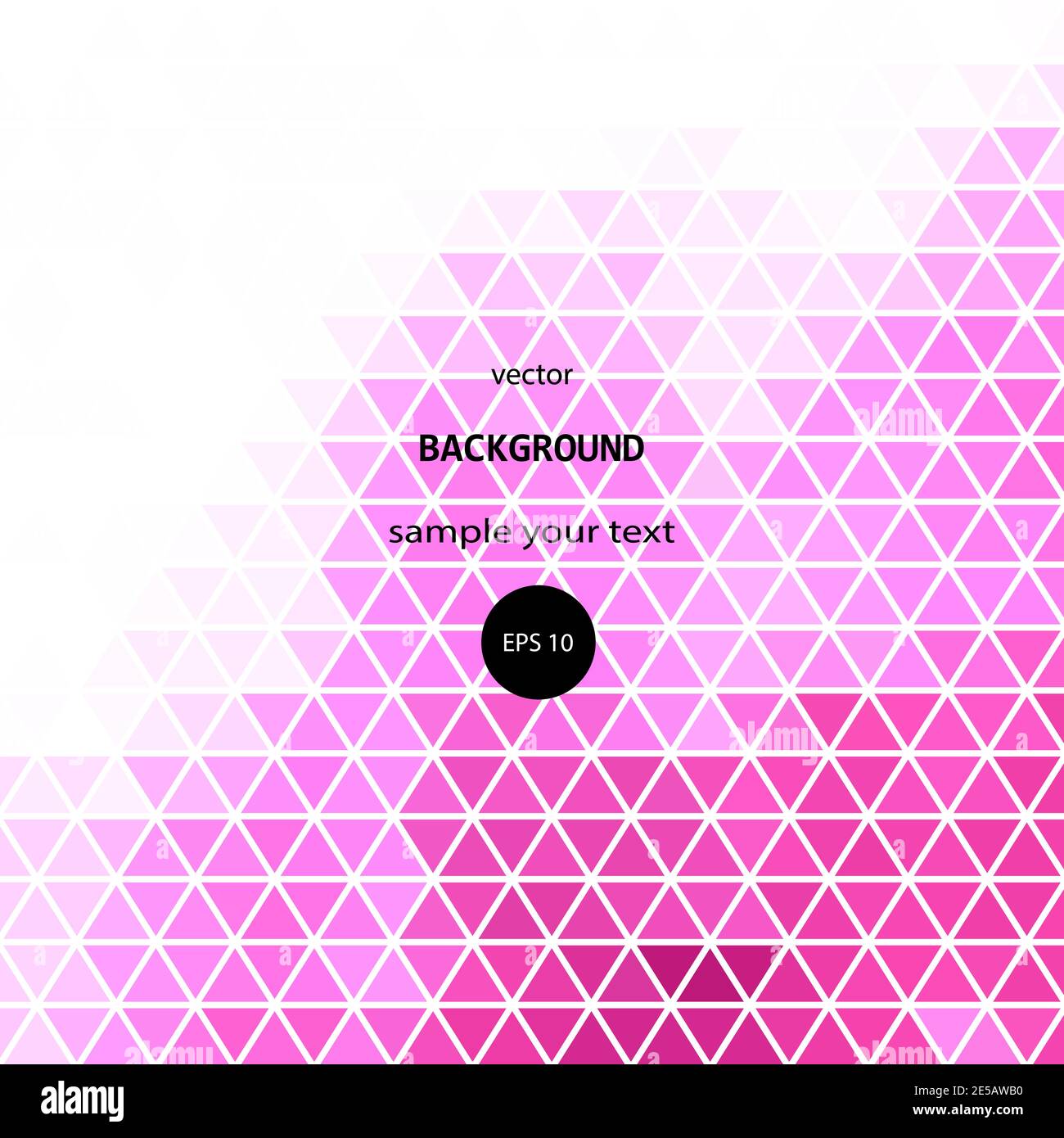 Pink geometric background. Triangular abstract background. Modern ...