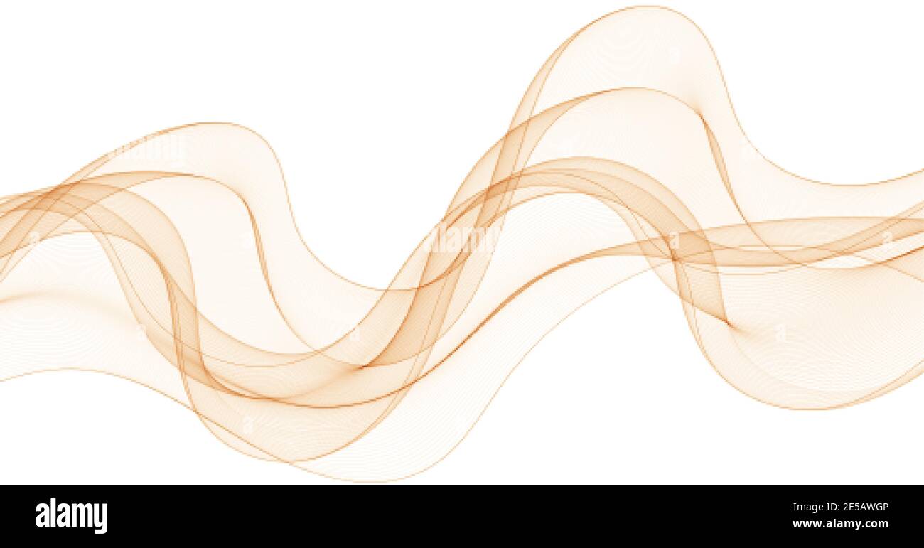 Brown wave advertising mockup. Design element. eps 10 Stock Vector ...