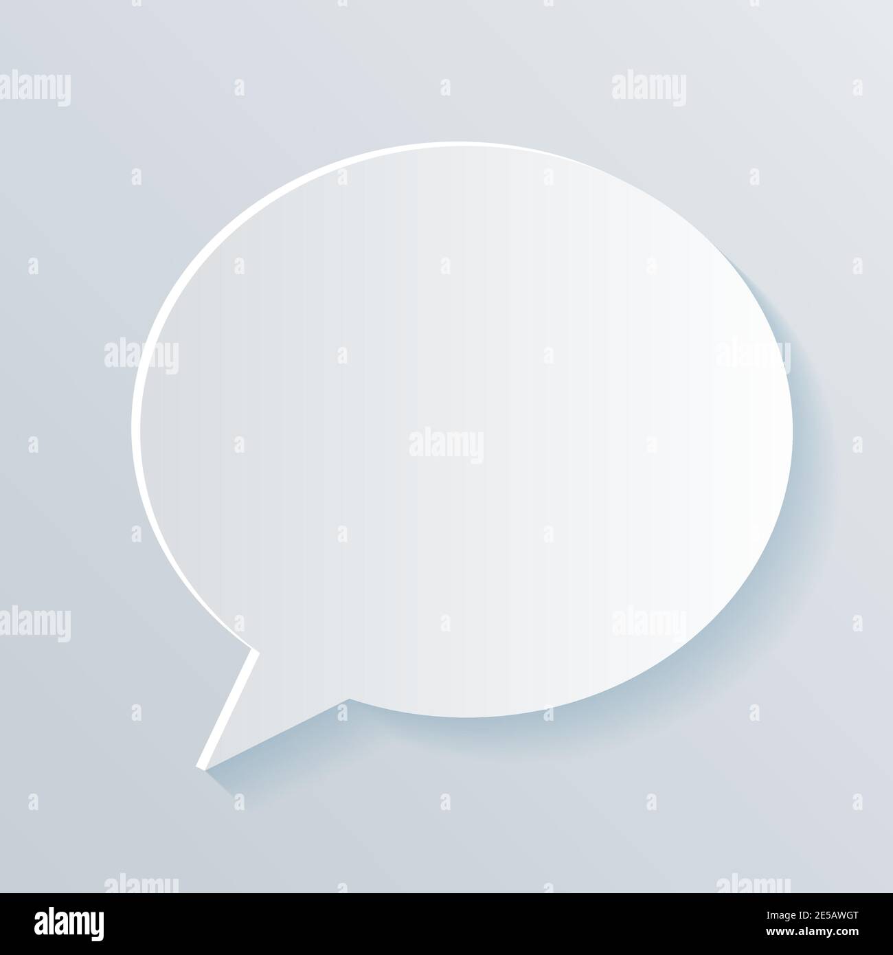 Chat bubble sign. Communication concept. Paper style. Vector ...