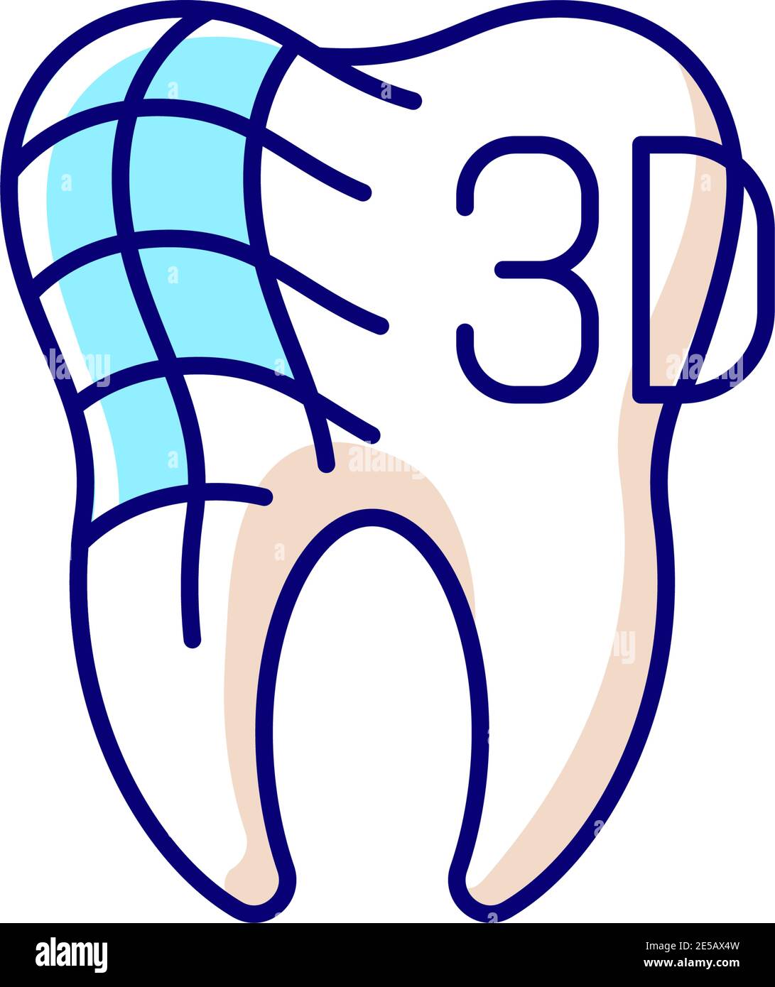 Digital dentistry RGB color icon Stock Vector Image & Art - Alamy