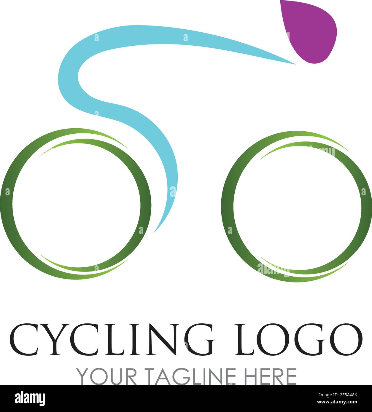 Bicycle logo vector icon template design Stock Vector Image & Art - Alamy