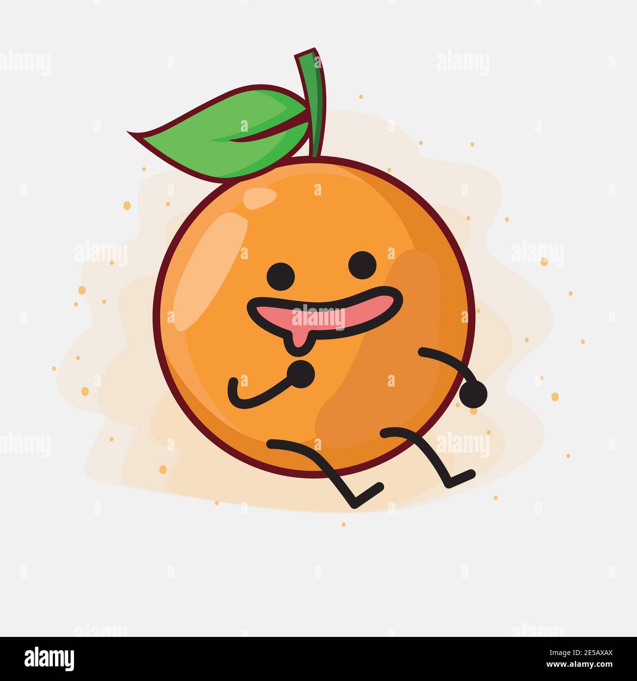 An illustration of Clementine Orange cartoon vector character Stock ...