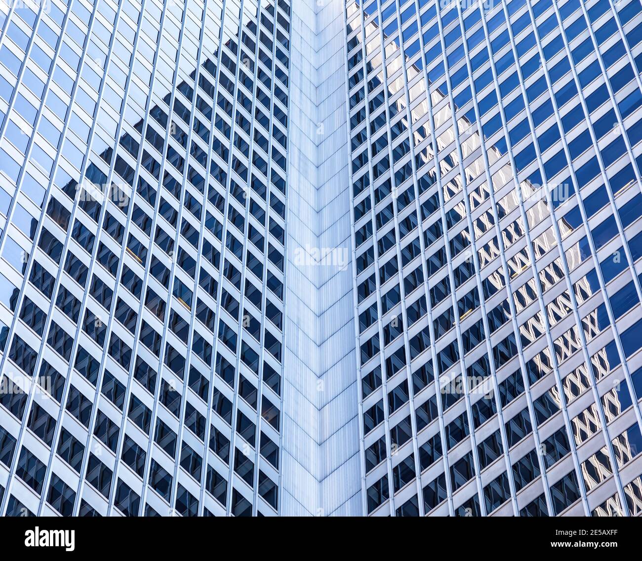 Architectural abstract of a modern building with numerous windows and ...