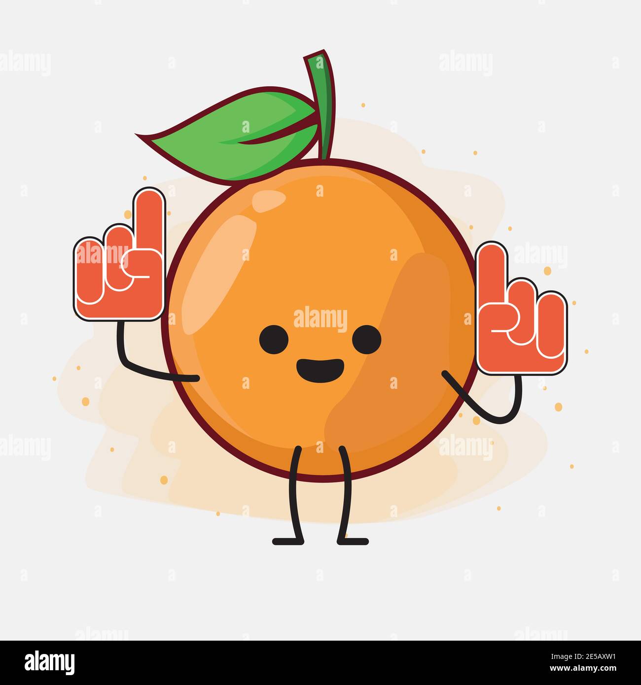 An illustration of Clementine Orange cartoon vector character Stock ...