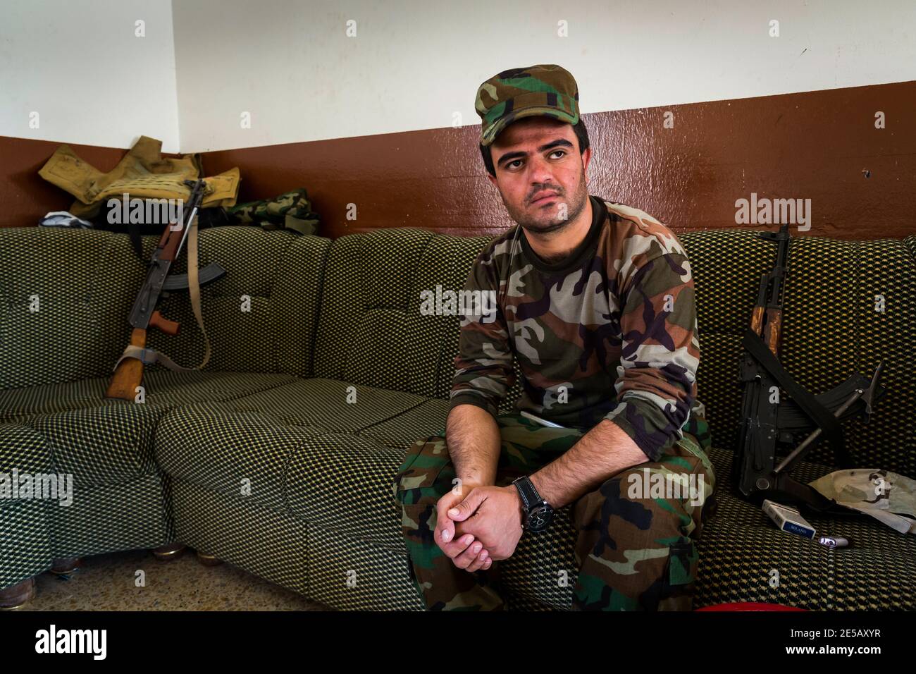 Yazidi man in the temple hi-res stock photography and images - Alamy