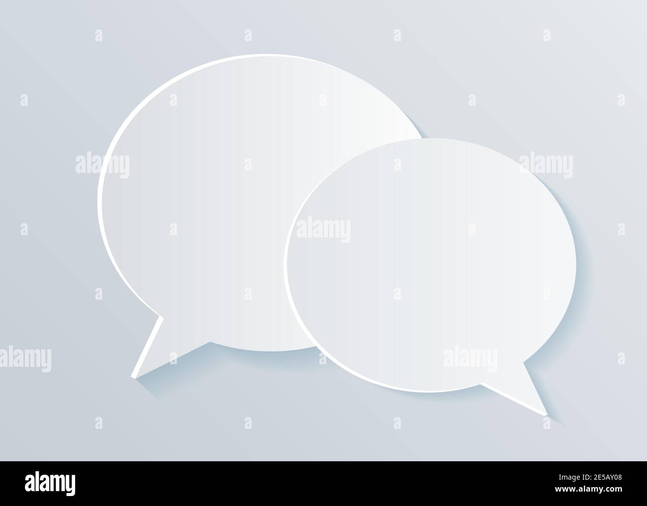 Chat bubble sign. Communication concept. Paper style. Vector ...