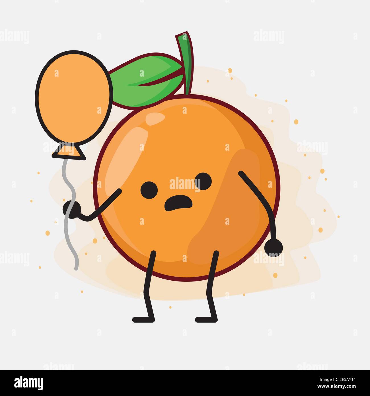 An illustration of Clementine Orange cartoon vector character Stock ...