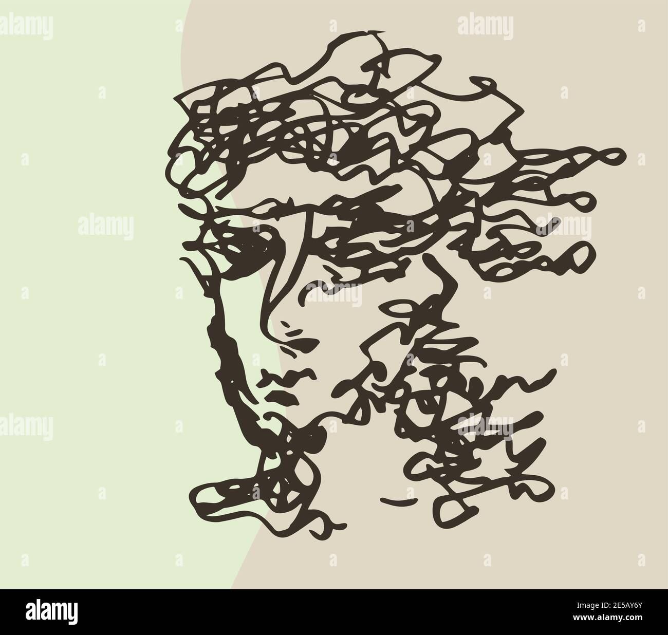 Disheveled line hi-res stock photography and images - Alamy