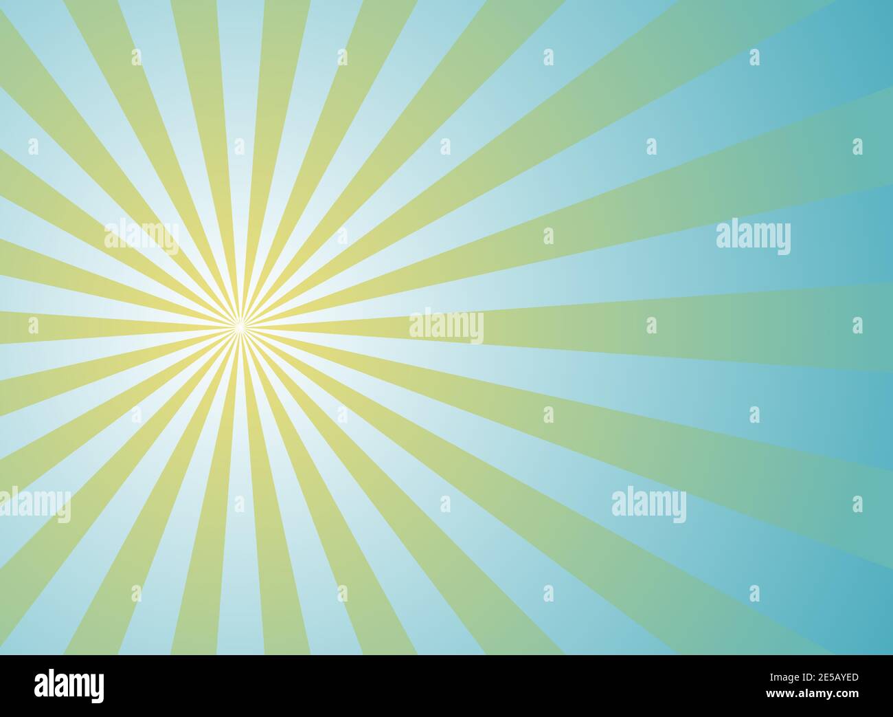 Sunlight retro faded wide background. blue and beige color burst ...