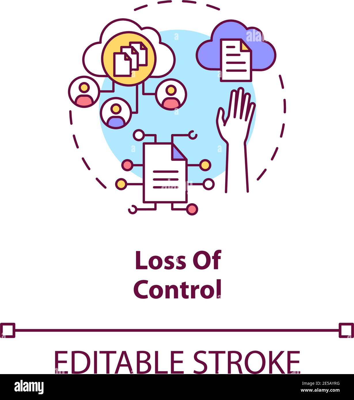 Control loss concept icon Stock Vector Image & Art - Alamy