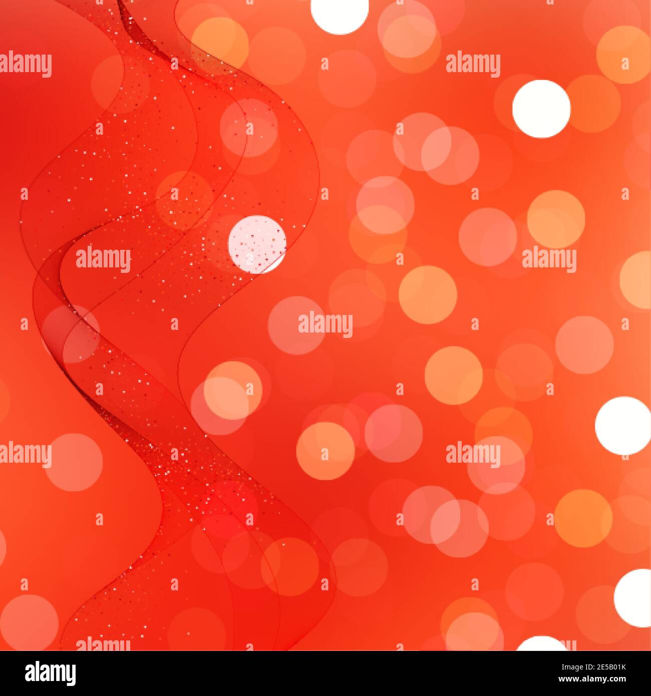 Blue bokeh on red Stock Vector Images - Alamy
