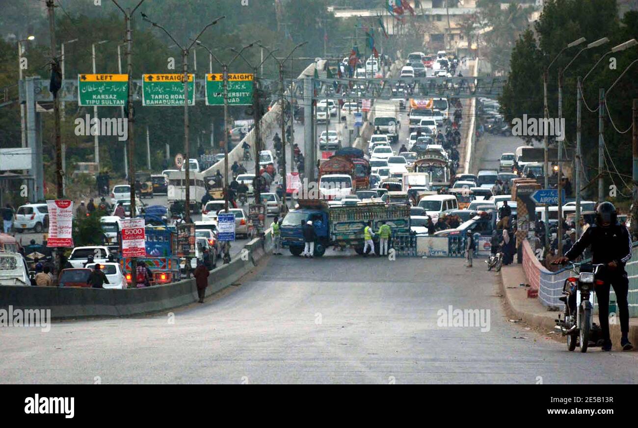 A large number of vehicles stuck in traffic jam as major road closed ...