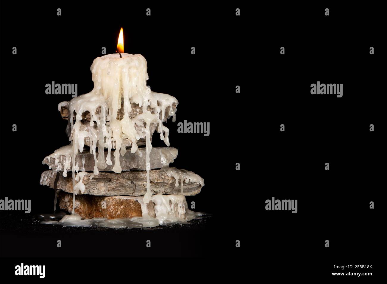 Melted candle hi-res stock photography and images - Alamy