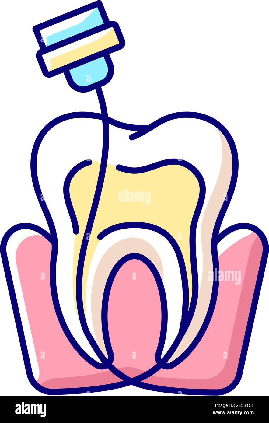 Endodontics RGB color icon Stock Vector Image & Art - Alamy