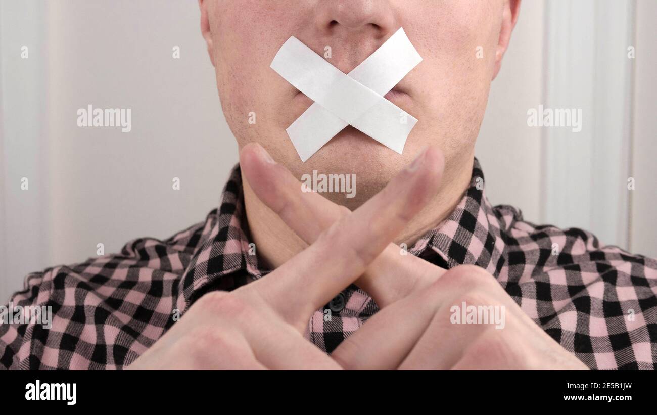 Mouth sealed hi-res stock photography and images - Alamy