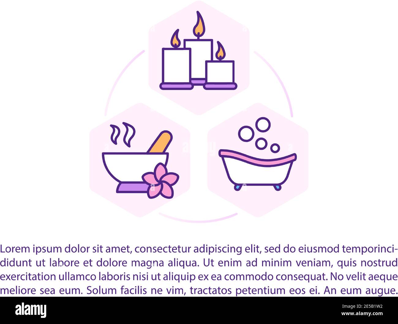 Concept spa treatment home Stock Vector Images - Alamy