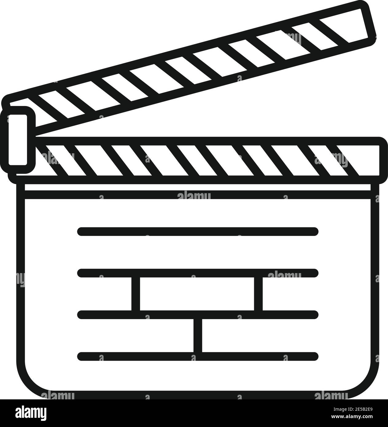 Cinema clapper icon, outline style Stock Vector Image & Art - Alamy
