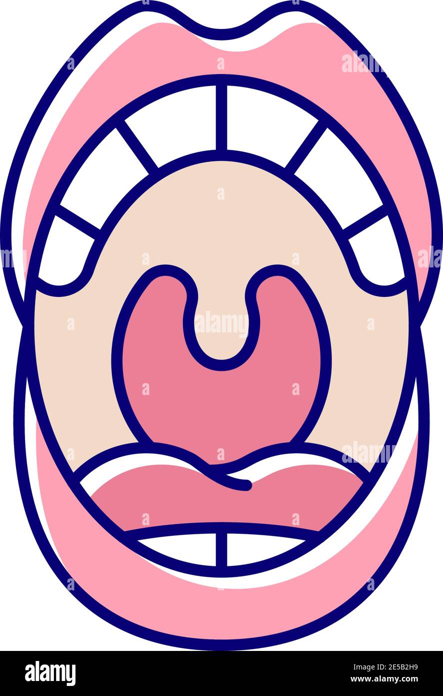 Oral cavity RGB color icon Stock Vector Image & Art - Alamy