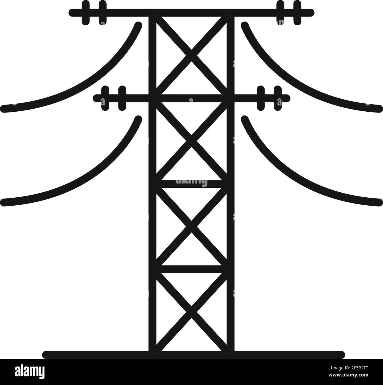 Energy electric tower icon, outline style Stock Vector Image & Art - Alamy