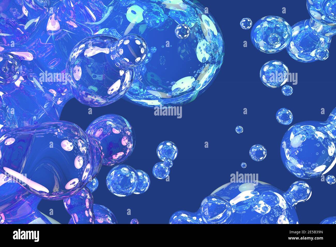 Creative soft focus soap shiny liquid or slime abstract gradient ...