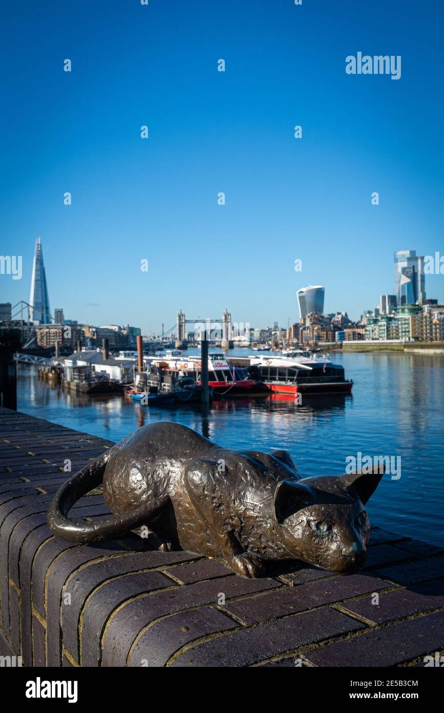 London Cat Statue, from 'Doctor Salter's Nightmare', Bermondsey, SE ...