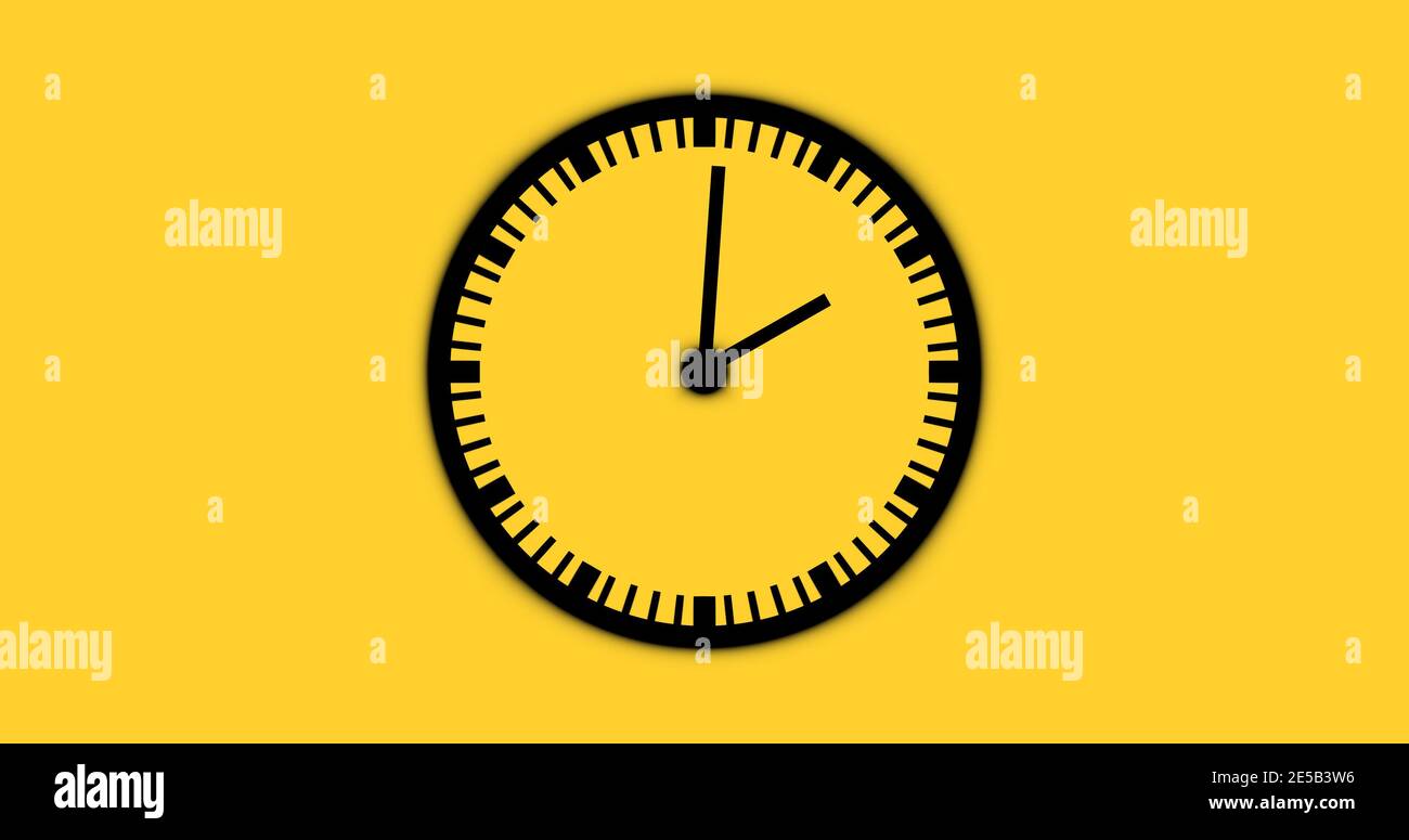 Numeral time yellow hi-res stock photography and images - Alamy