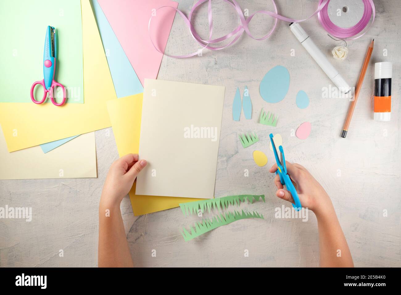 DIY and kids creativity.Step by step instruction:how to make card Happy ...