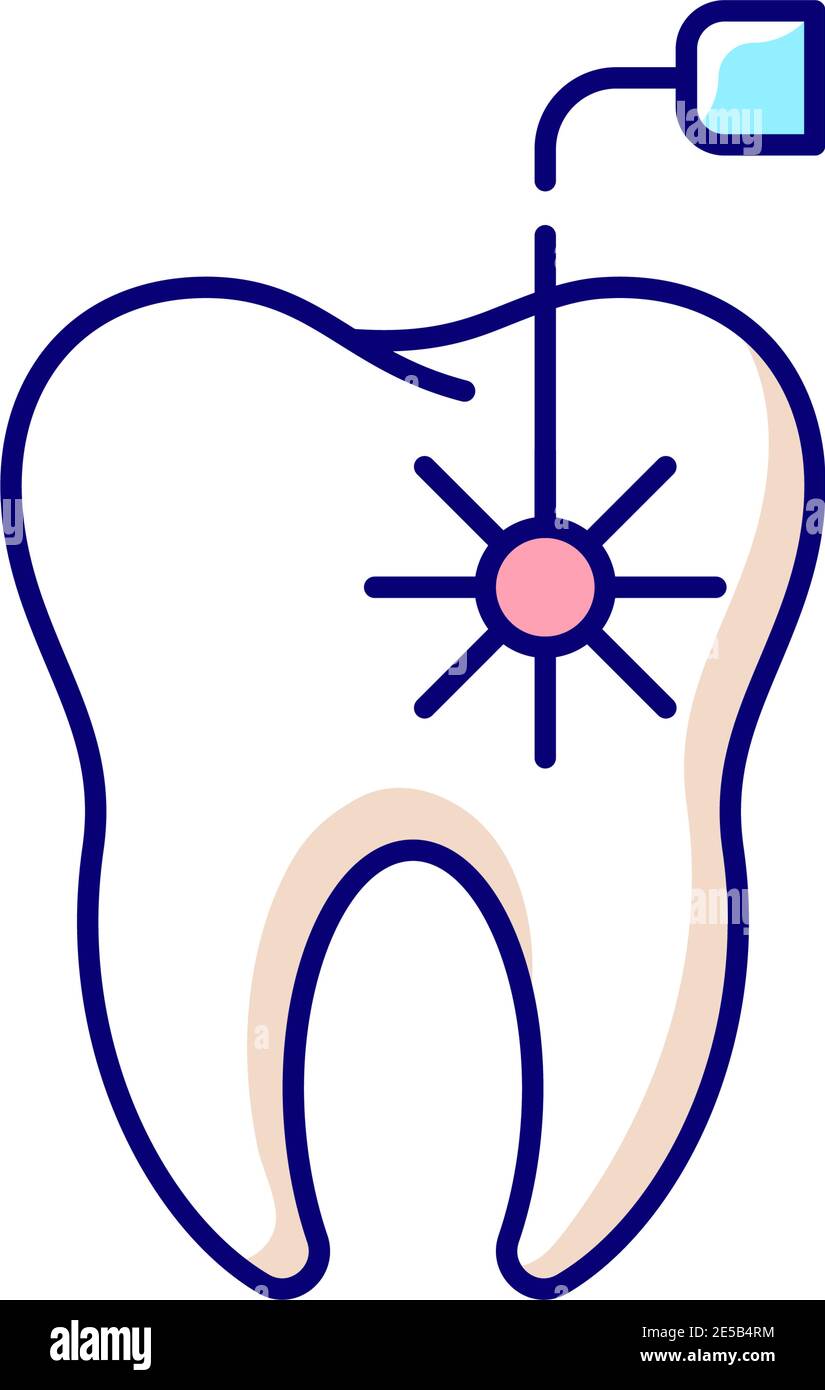 laser dental procedures RGB color icon Stock Vector Image & Art - Alamy