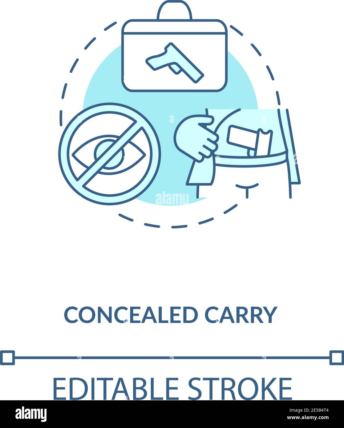 Concealed weapon Stock Vector Images - Alamy