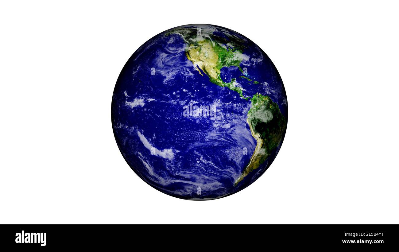 3d rendered photo realistic earth planet. Beautiful green earth planet ...