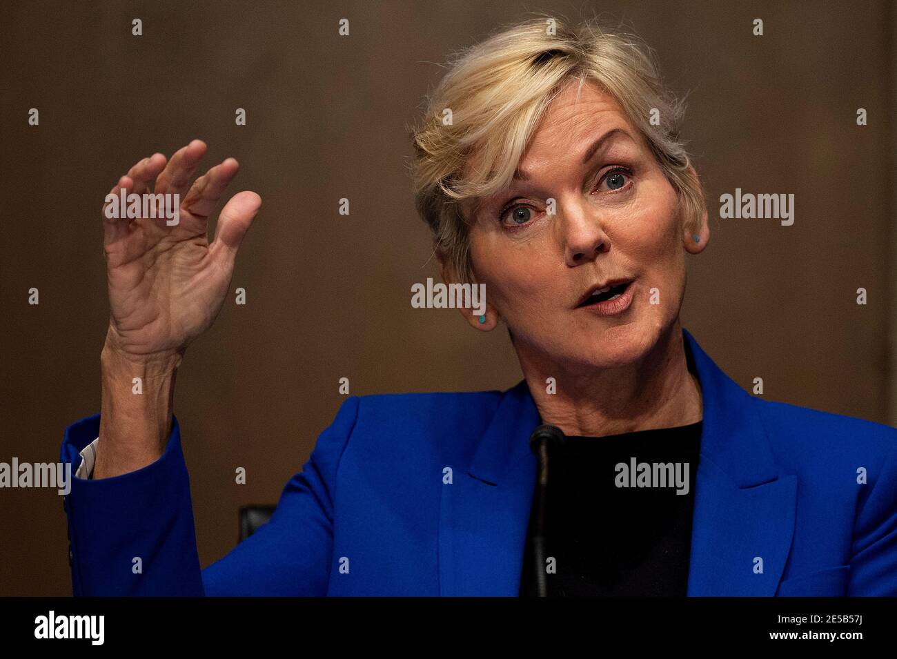 Former Michigan Governor Jennifer Granholm testifies before the Senate ...