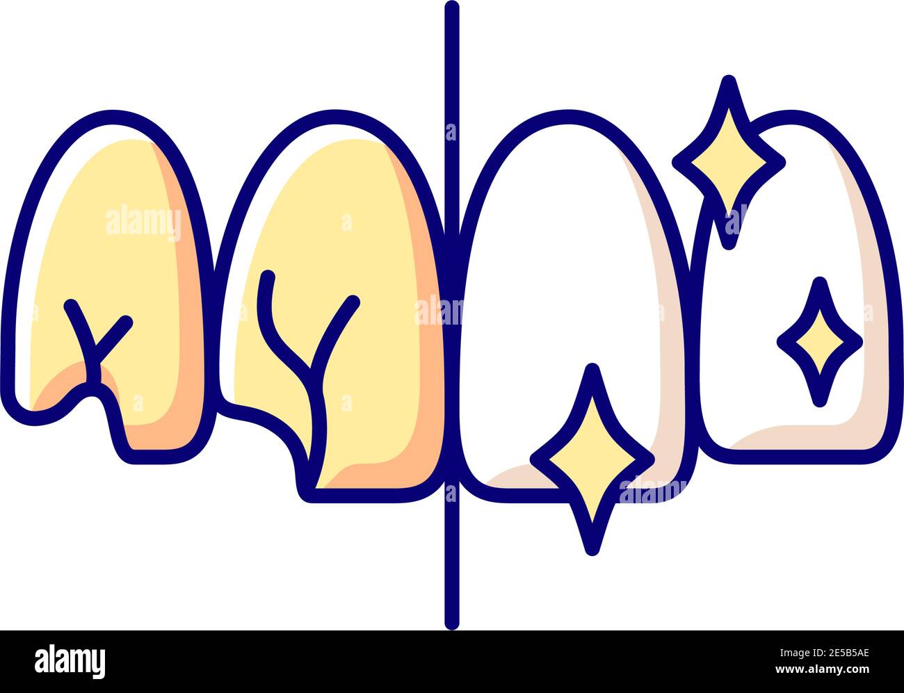 Tooth restoration RGB color icon Stock Vector Image & Art - Alamy