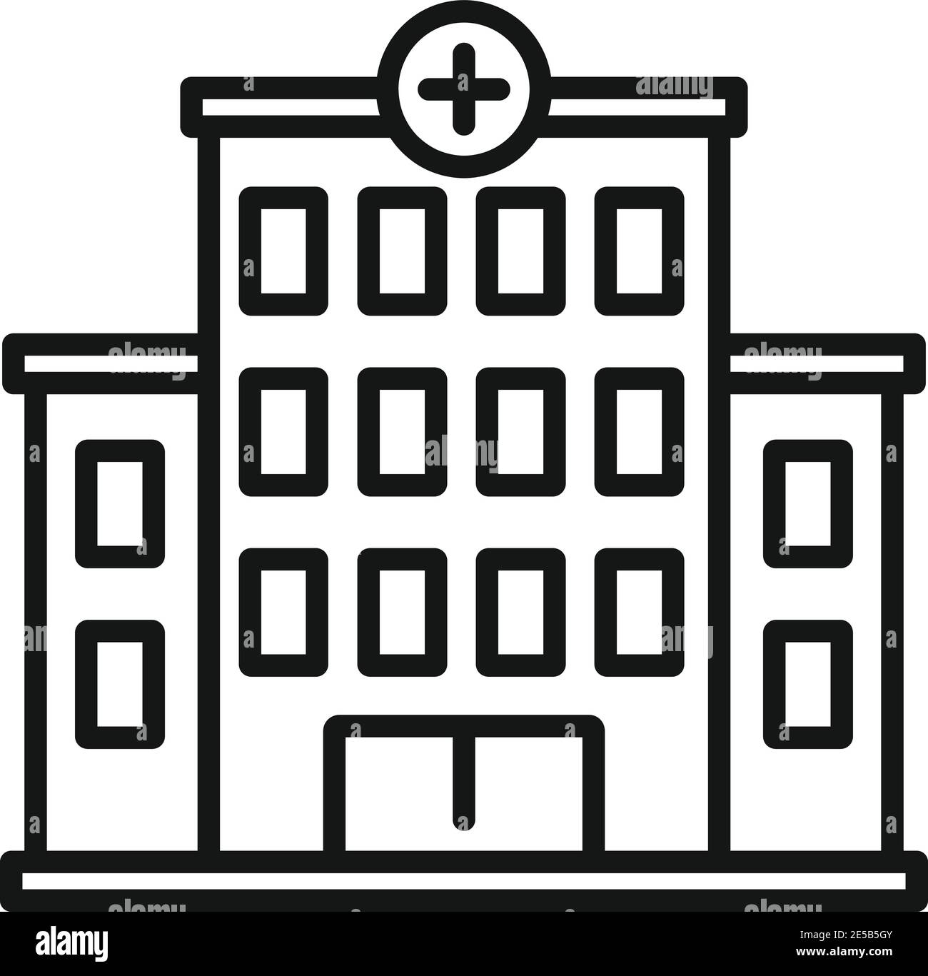 Hospital building icon, outline style Stock Vector Image & Art - Alamy