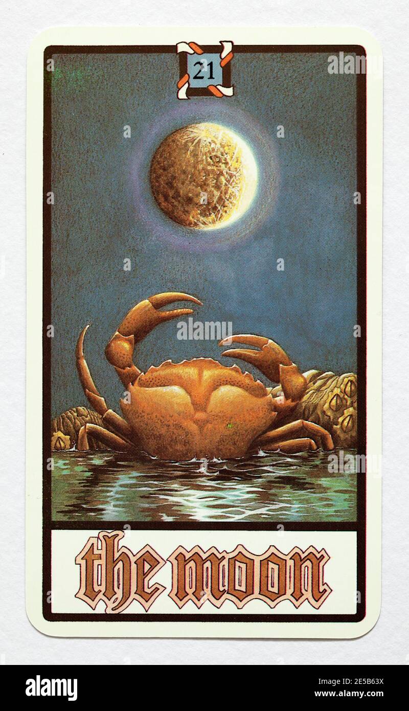 THE MOON CARD from a pack of Psy Cards - The Great Game of the Human ...