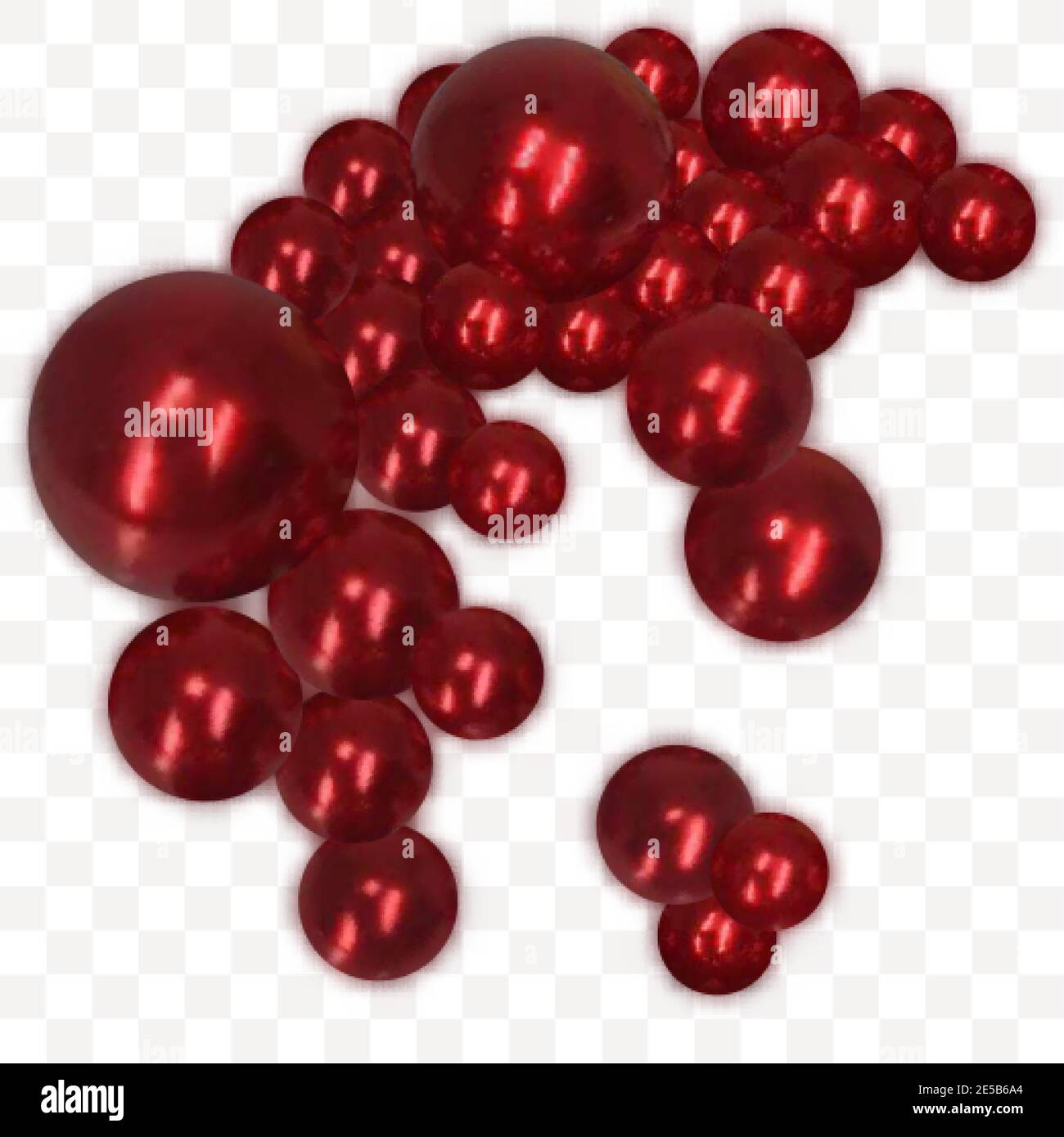 Red shiny beads. Pearls Abstract background Stock Vector Image & Art ...
