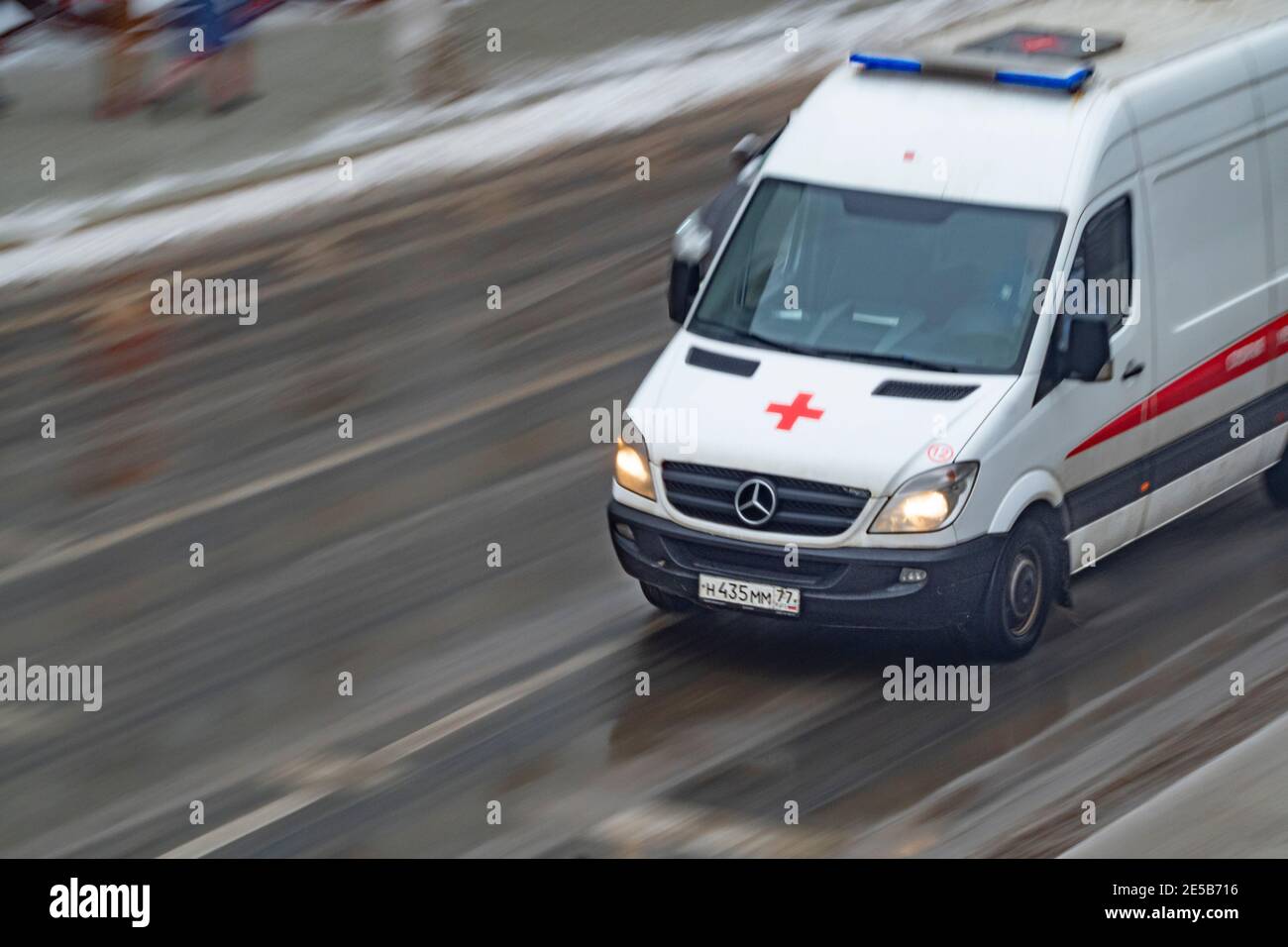 Russia, Moscow. An ambulance car Stock Photo - Alamy
