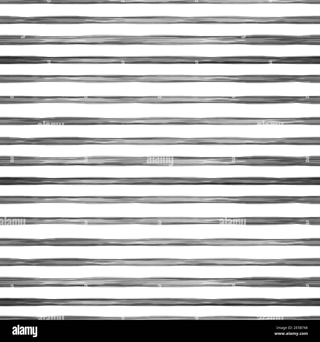 Abstract horizontal monochrome striped grunge pattern Hand drawn black ...