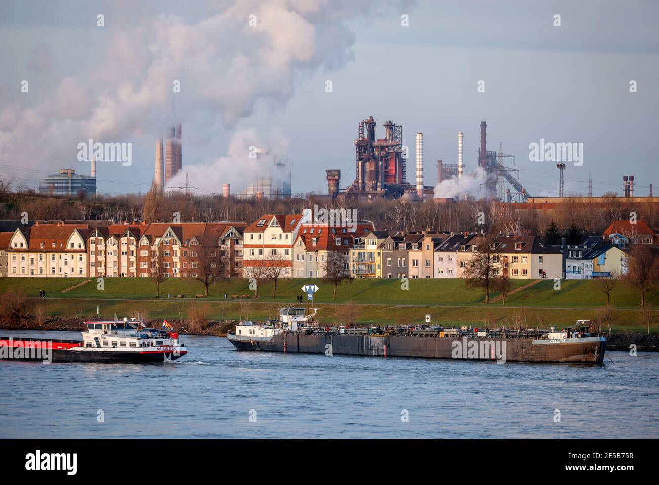 Duisburg, North Rhine-Westphalia, Germany - Cityscape in the Ruhr area ...