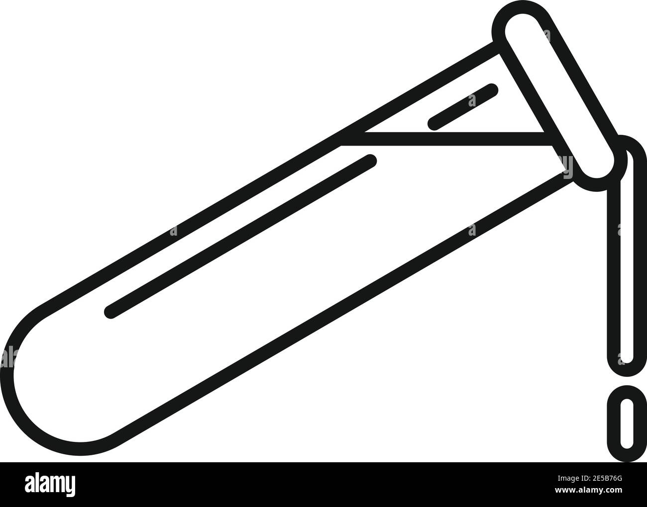 Biohazard test tube icon, outline style Stock Vector Image & Art - Alamy