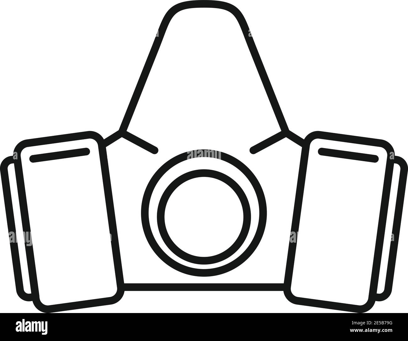 Rubber gas mask icon, outline style Stock Vector Image & Art - Alamy