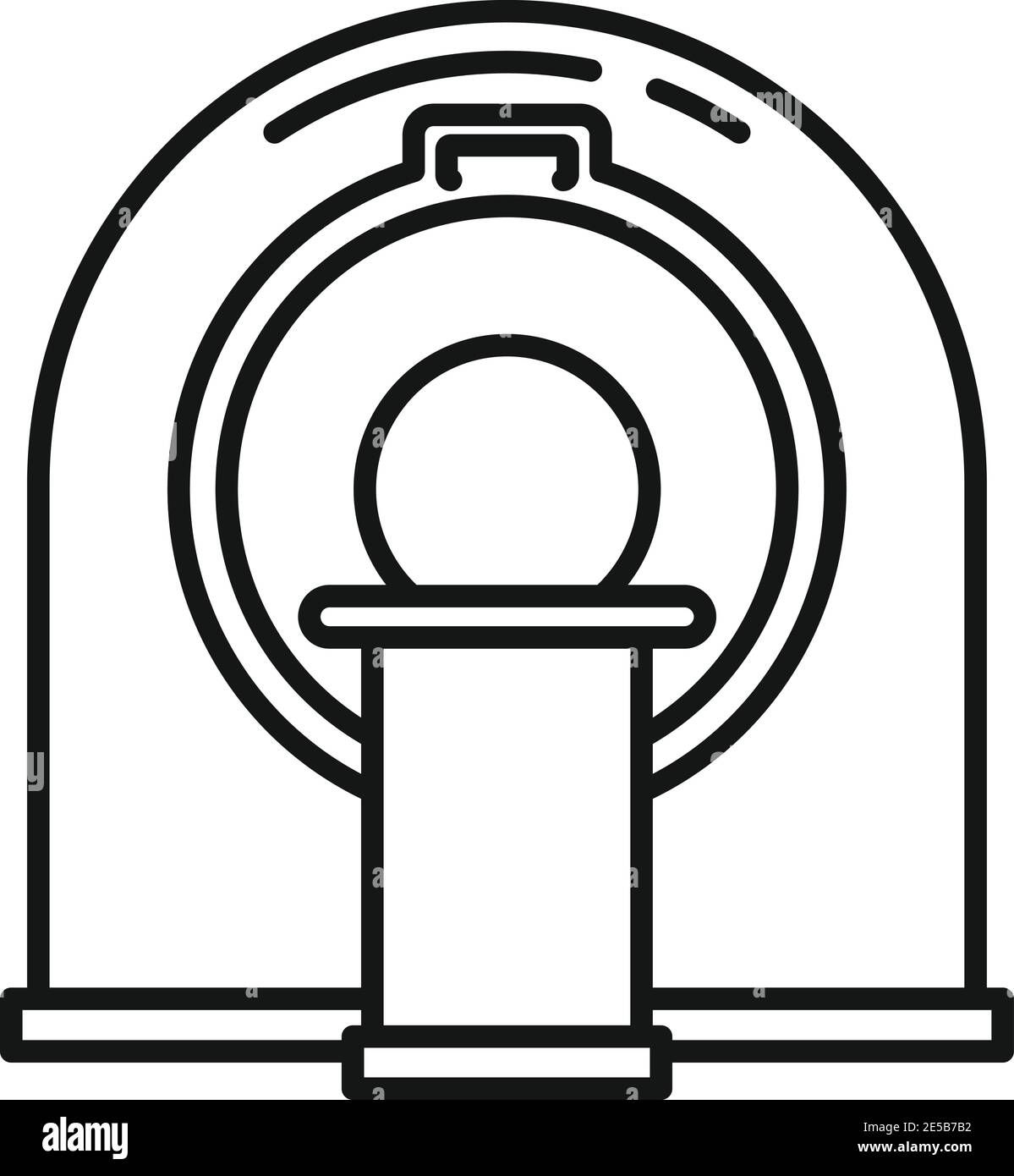 Circle magnetic resonance imaging icon, outline style Stock Vector ...