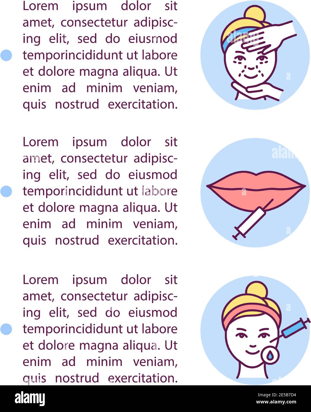 Dermal fillers concept icon with text Stock Vector Image & Art - Alamy