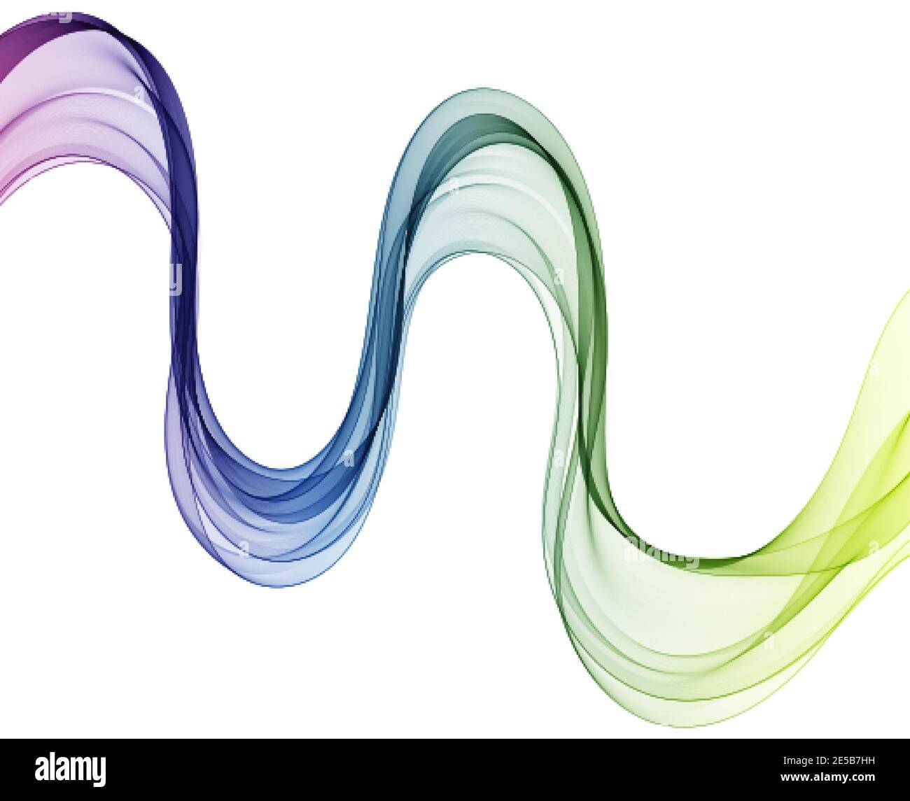 Colored abstract wave. Curves on white background Stock Vector Image ...