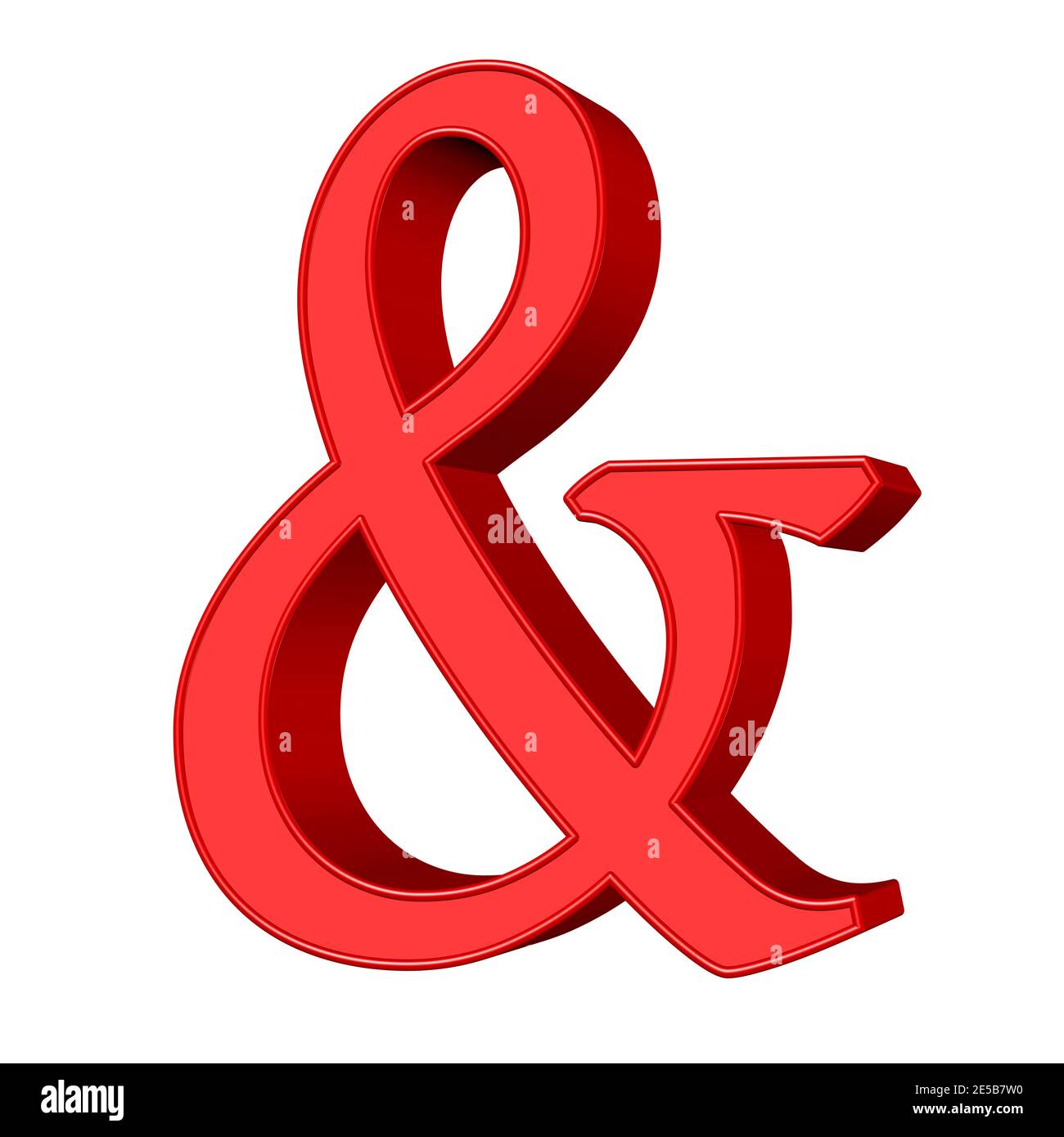 Ampersand, symbol in a 3D illustration Stock Photo - Alamy