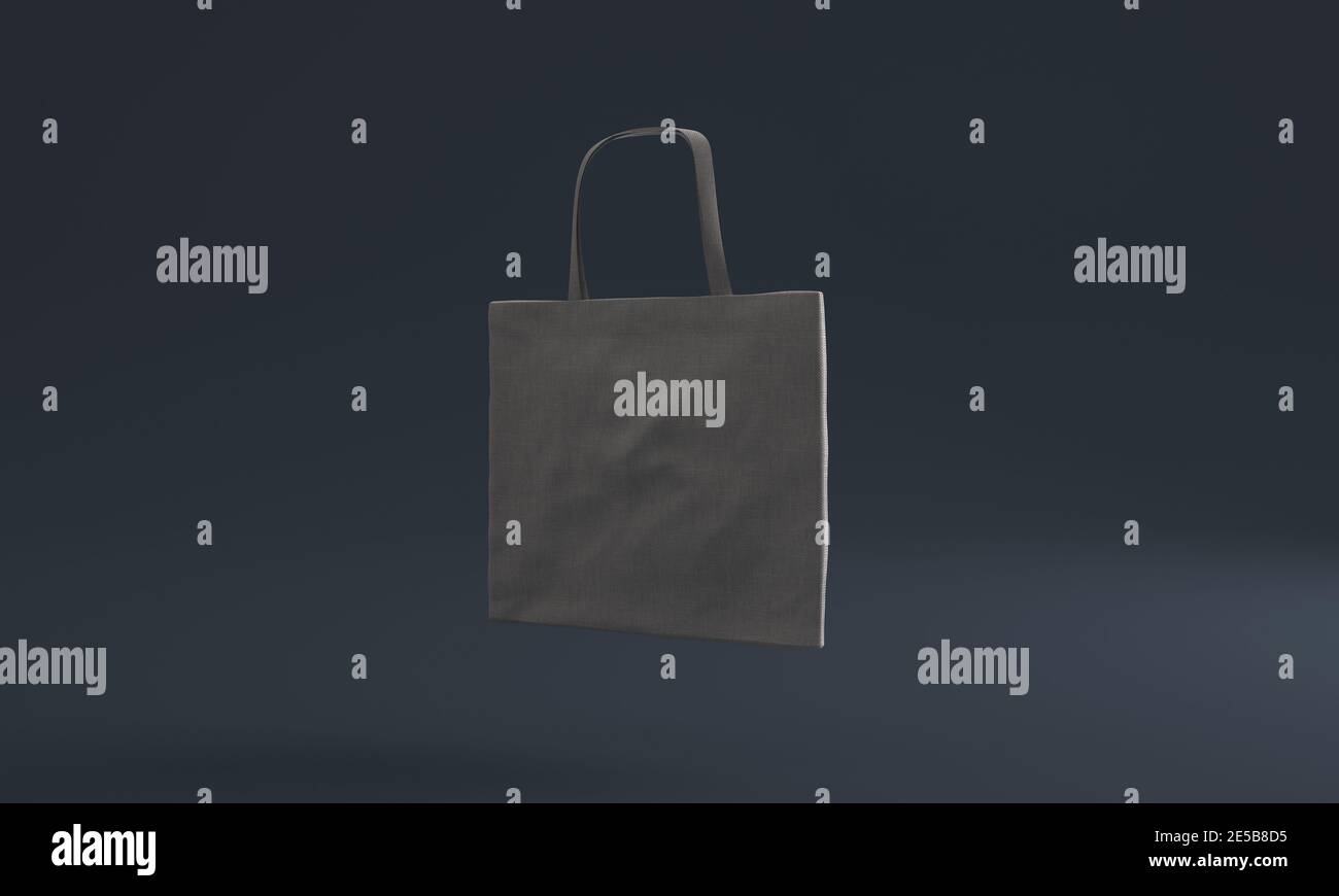 3d render of a bag made with cloth on a grey background Stock Photo - Alamy