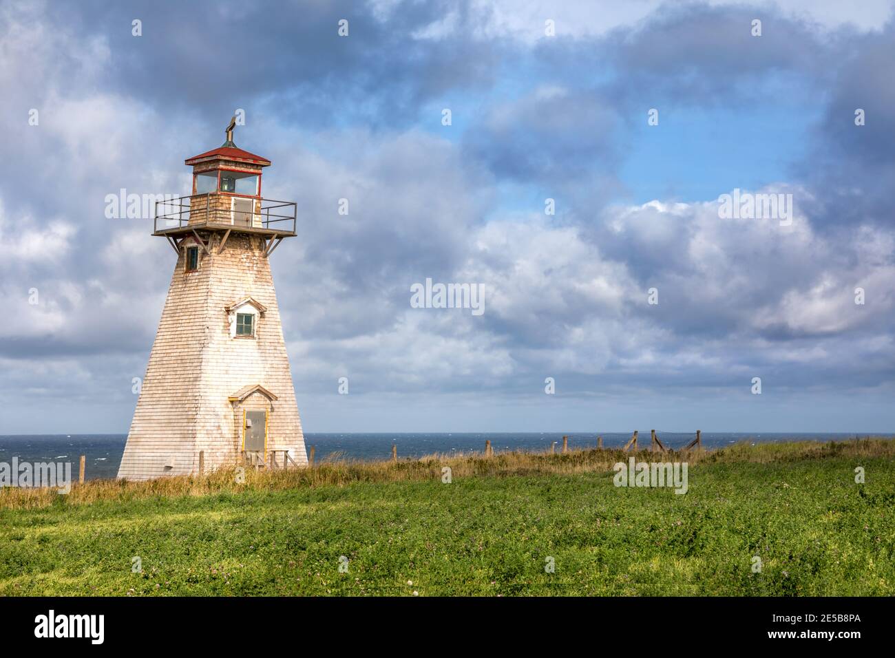 Cape Tryon Lighthouse, Northwest coast of Prince Edward Island, Canada ...