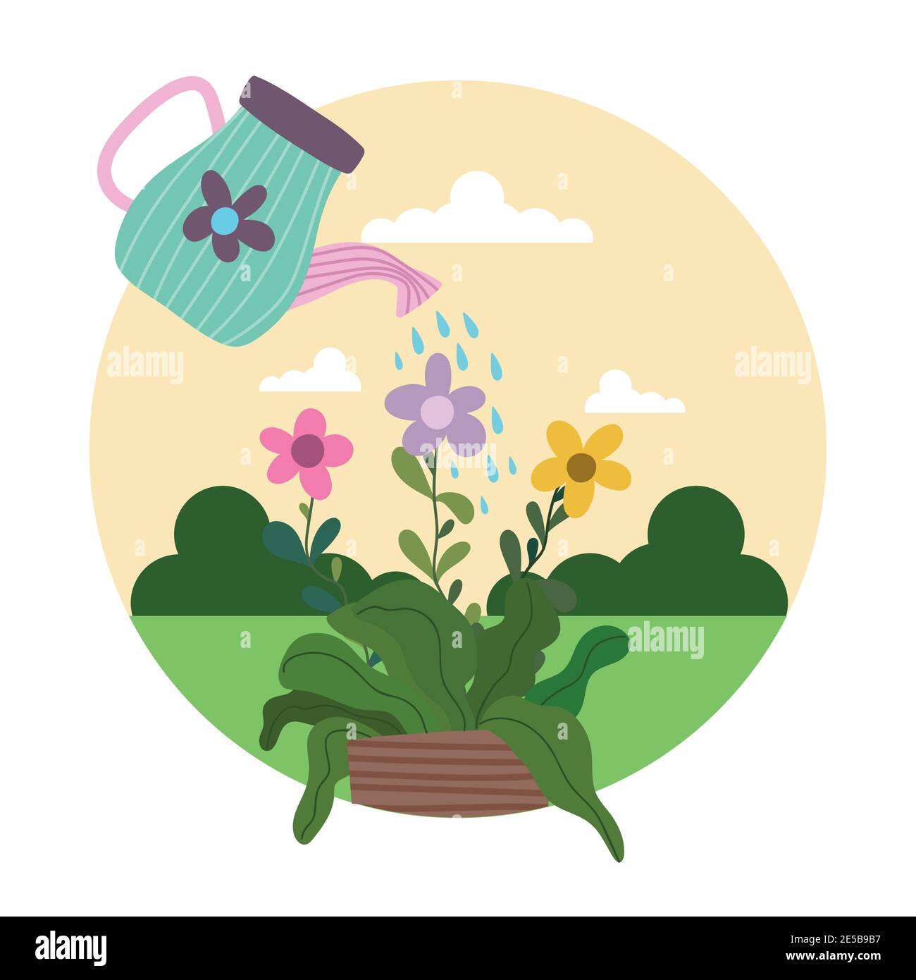 Gardening Water Can Clip Art