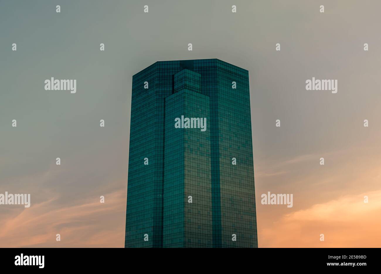 Bangkok, Thailand - Dec 28, 2020 : Angular geometric mirror cladding on ...